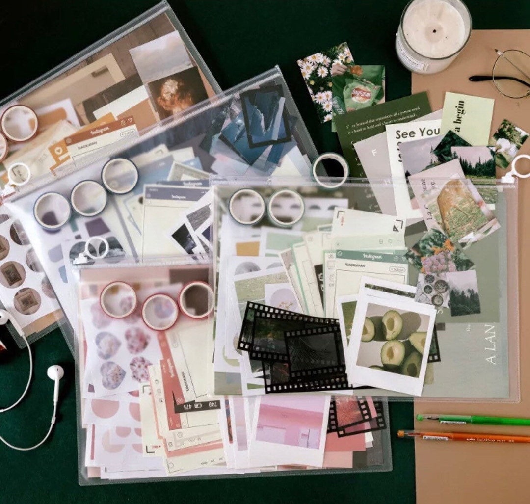 Scrapbook Bundle Journal Starter Kit Wall Collage Pack - Etsy