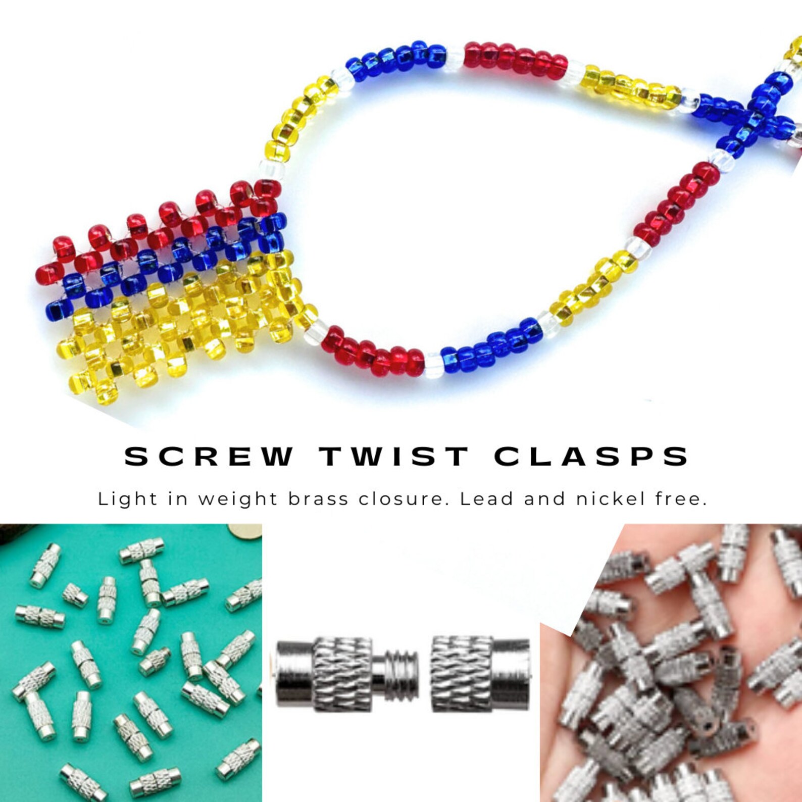 Colombian Flag Necklace Colombia Pendant Beadwork - Etsy