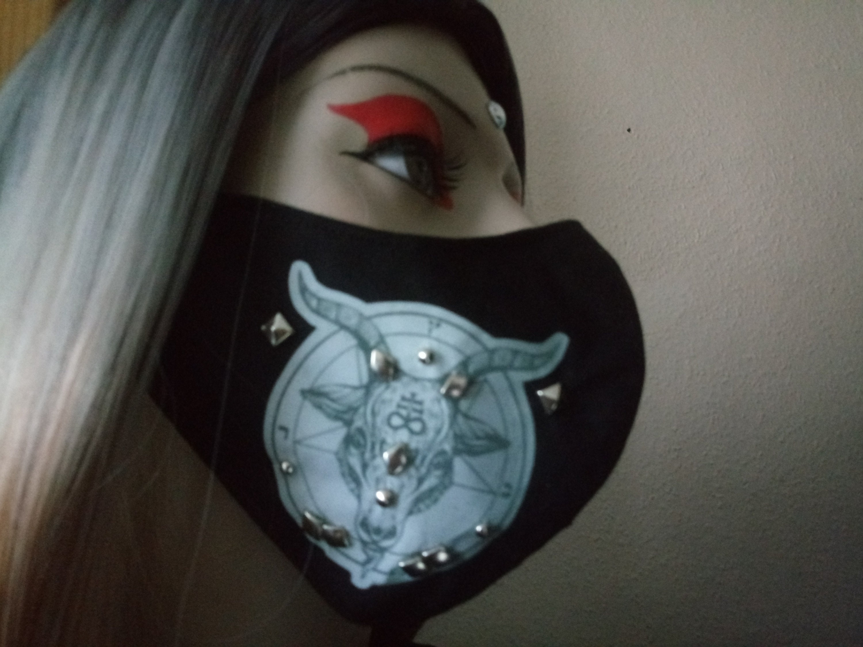 Pentagram Gothic Face Covering Mask Adult Size Universal - Etsy