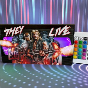 VHS Lamp, Retro VHS Lamp, Alien VHS Lamp, Horror Movie Lamp, Pick Your ...