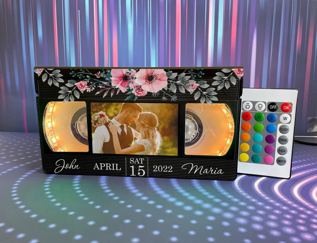 Personalized Vhs Lamp, Wedding Party VHS Lamp, Custom Made VHS Lamp ...