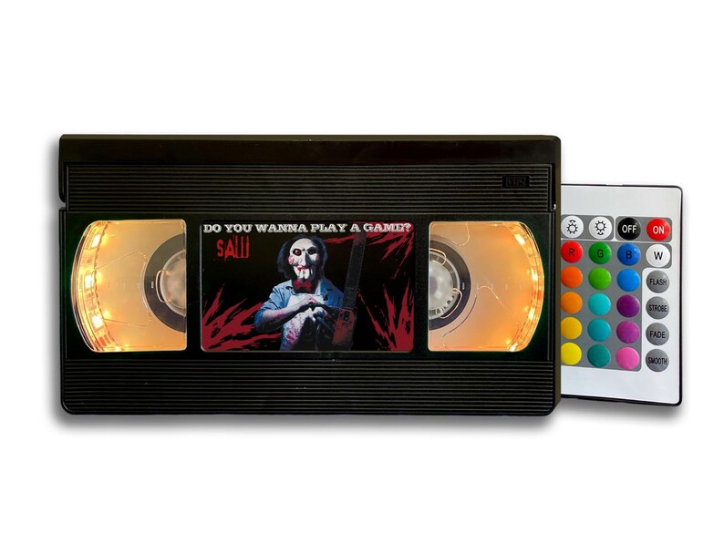 Horror Movie Lamp Retro VHS Lamp Table VHS Lamp Lamp Tapes - Etsy