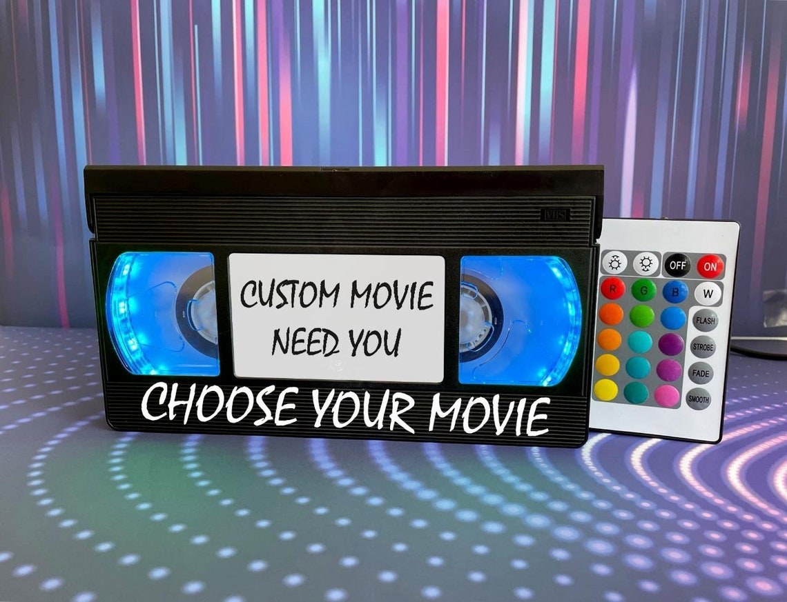 Personalized Vhs Lamp Wedding Party VHS Lamp Custom Made VHS - Etsy