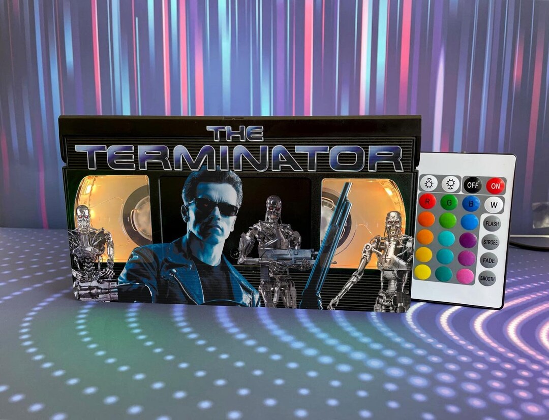 Handmade VHS Lamp: 'the Terminator' Movie Night Light - Etsy