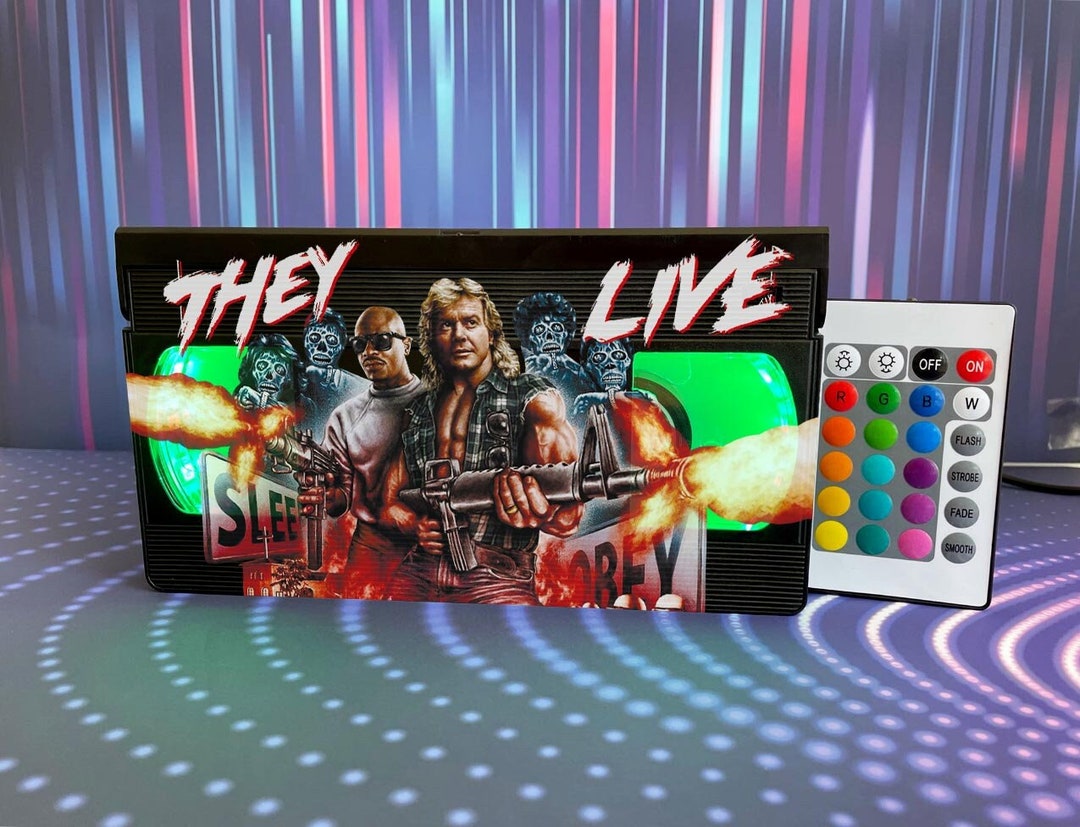 VHS Lamp, Retro VHS Lamp, Alien VHS Lamp, Horror Movie Lamp, Pick Your ...