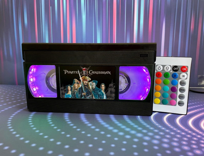 VHS Lamp VHS Lamp 80s 90s Gift Vhs Lamp Night Light Lamp - Etsy