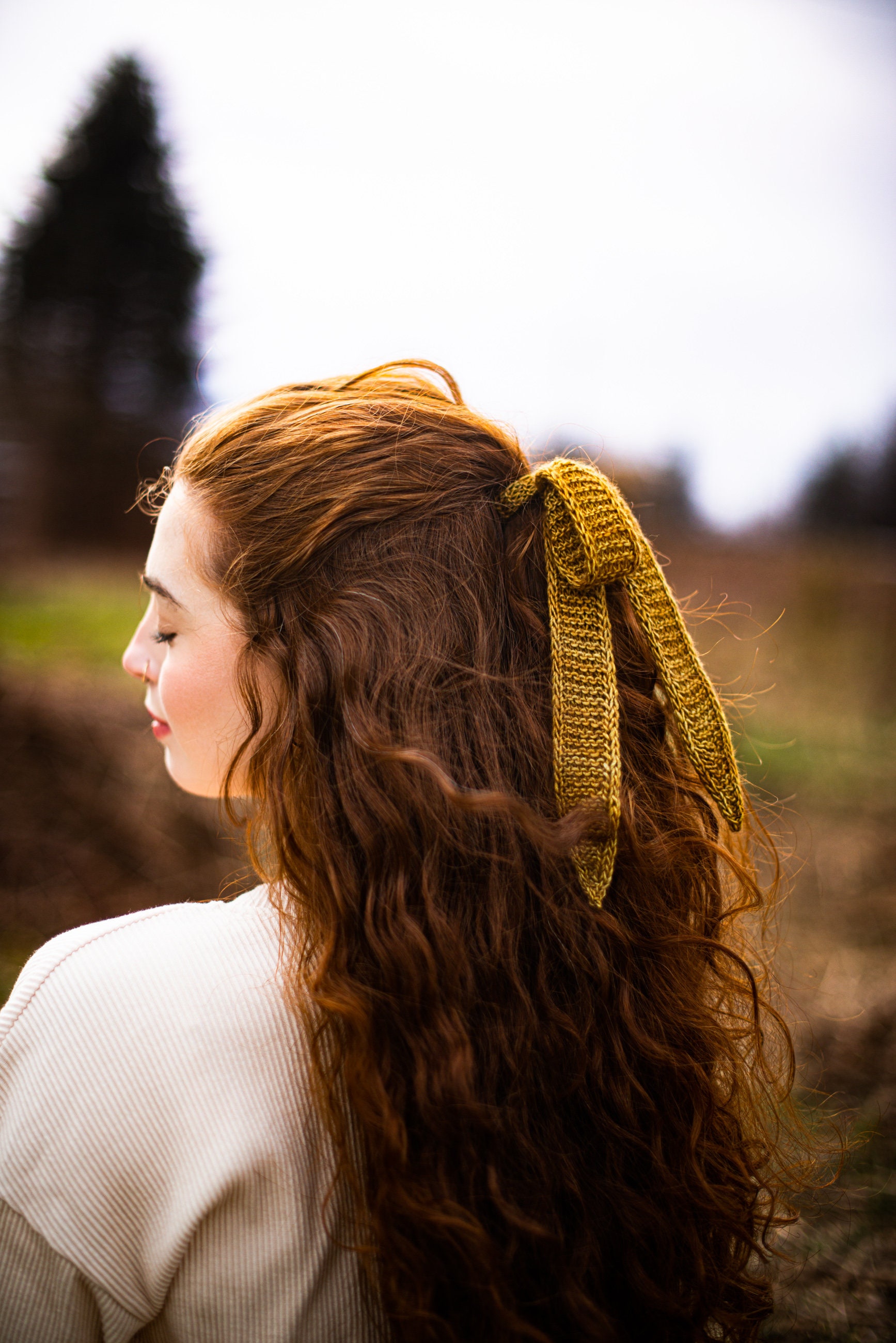 Knitting Pattern PDF, Hair Accessories Pattern, Knit Scrunchie Pattern ...