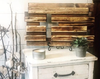 Rustic Wood Cross Art Panel, Cross, Wooden Cross, Cross Cutout Wood ...