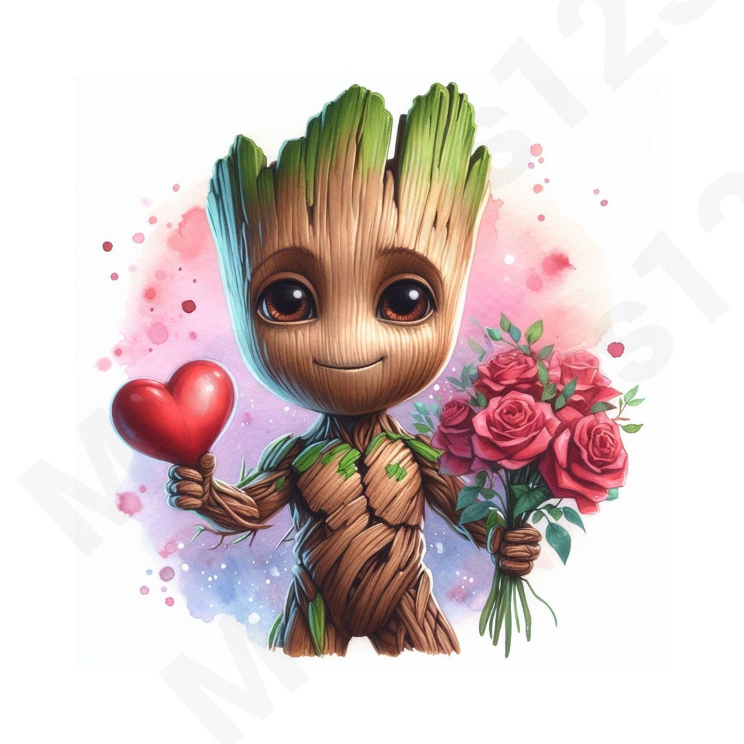 Groot Valentines Png, Baby Groot Png,i Am Groot Png, Groot Clipart ...