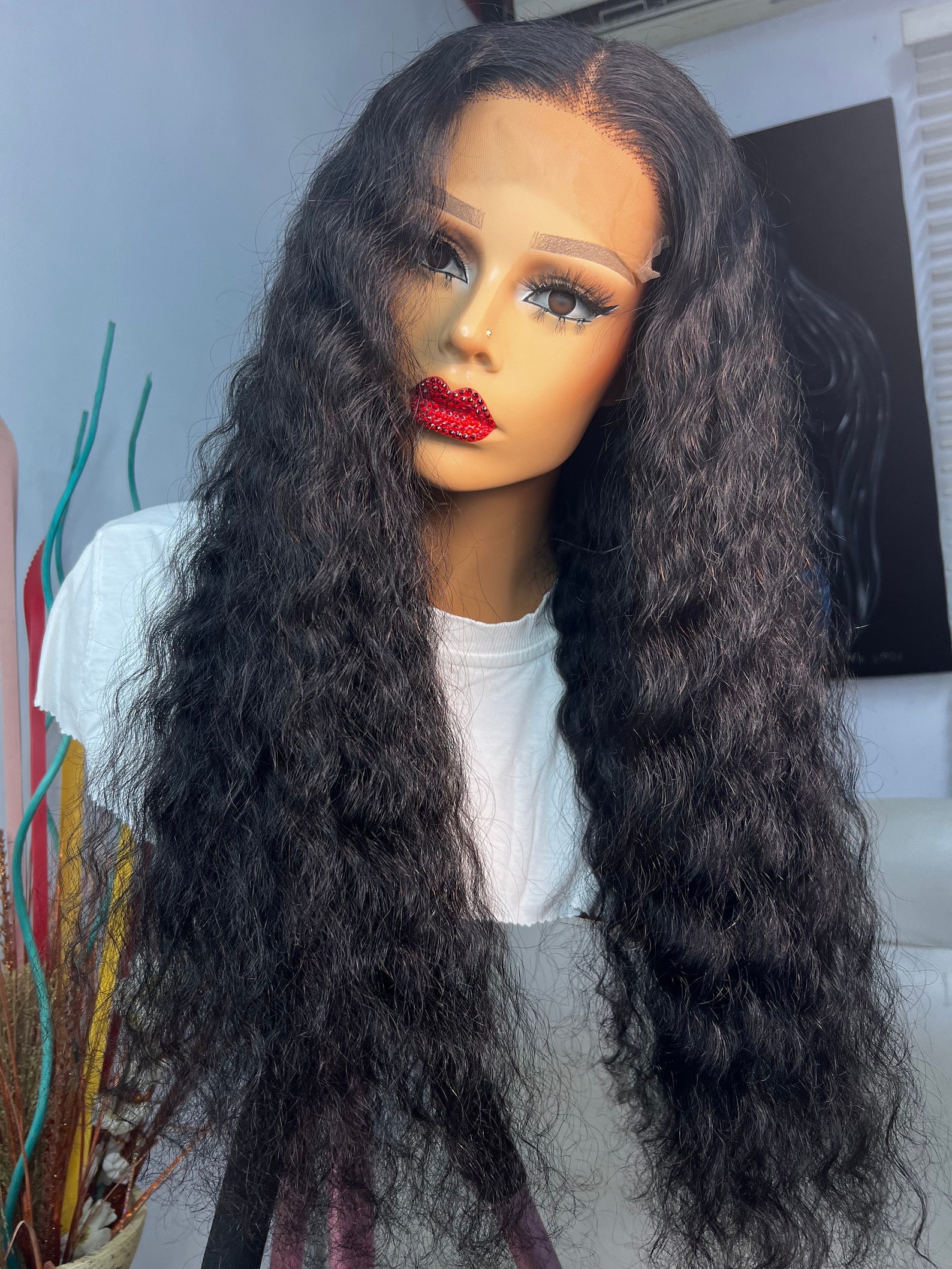 Gorgeous 24-inch Deep Wave Human Hair Wig - Glueless & Ready to Ship ...