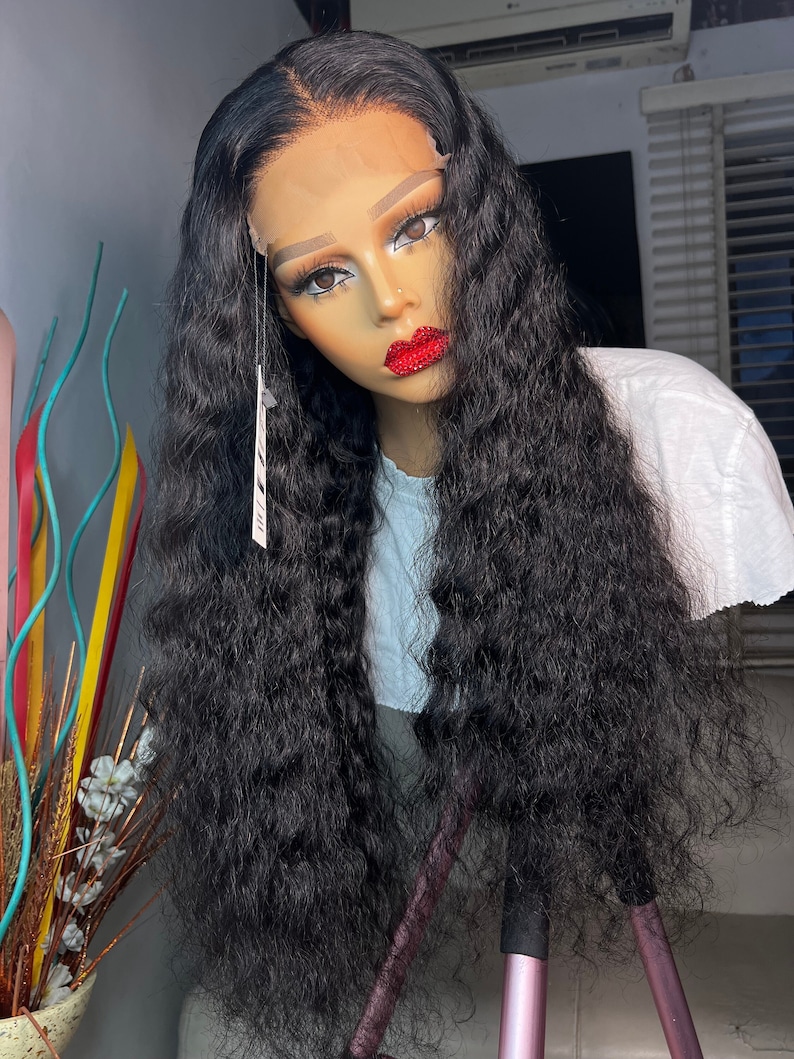 Gorgeous 24-inch Deep Wave Human Hair Wig - Glueless & Ready to Ship ...