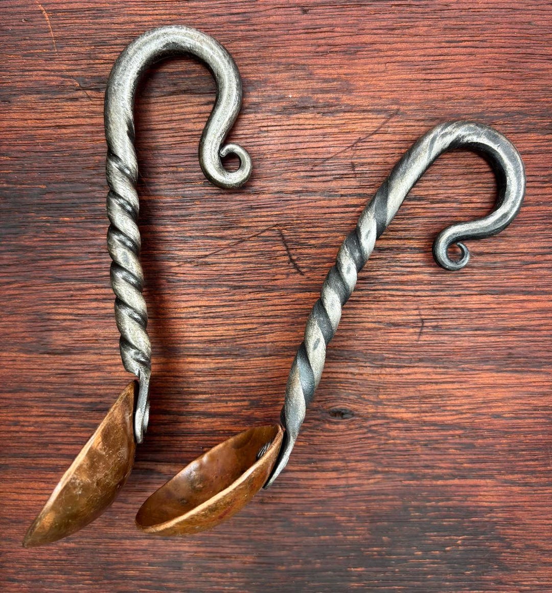 Copper Coffee Spoon, Blacksmith Forged, Made in Michigan - Etsy