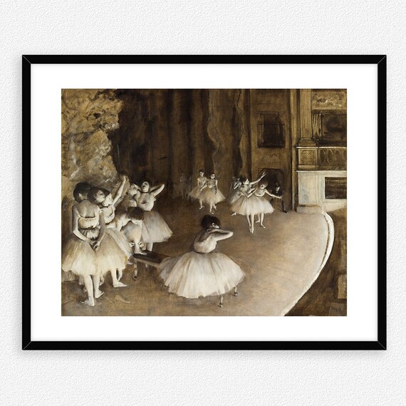 Degas Rehearsal On Stage
