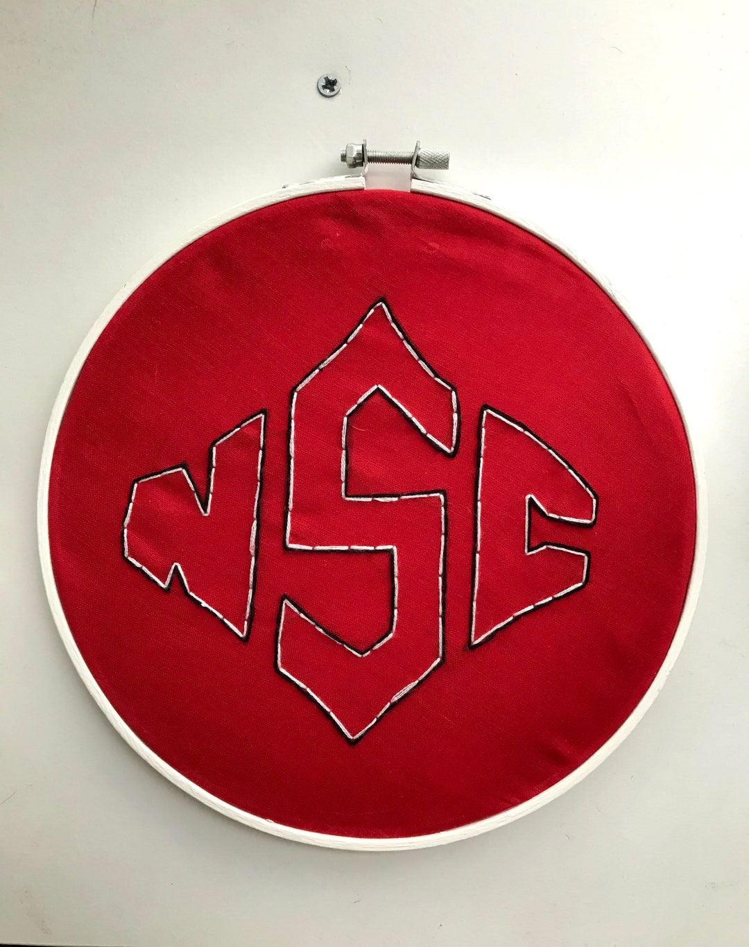 NC State Embroidery Art | Hand Embroidered Art | Unique College Decor ...