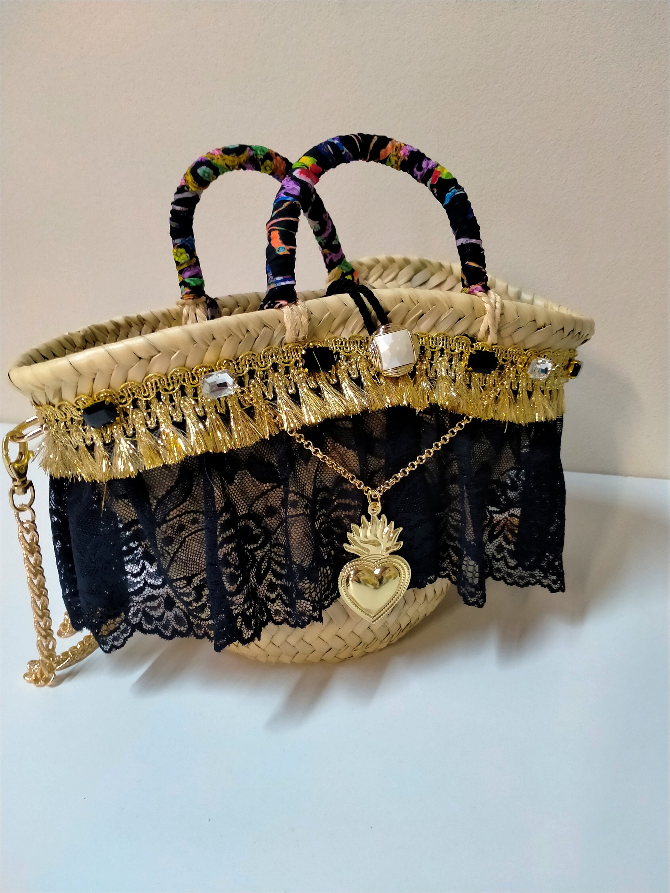 Sicilian Coffa Bag, Sacred Heart Coffa, Ex Voto Coffa Bag, Sicily Bag ...