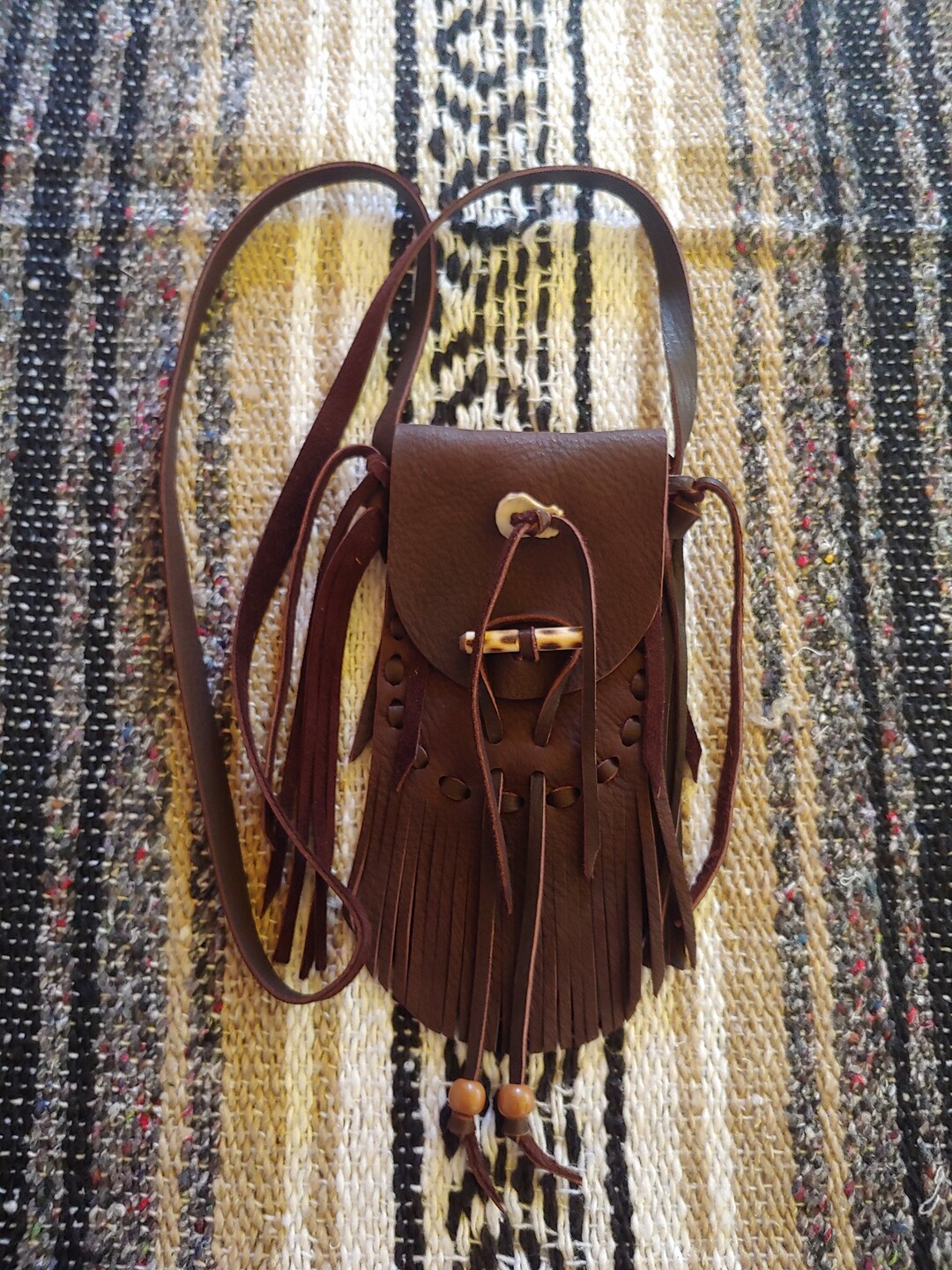 Deer Skin Neck Bag, Leather Neck Bag, Deer Skin Neck Pouch - Etsy