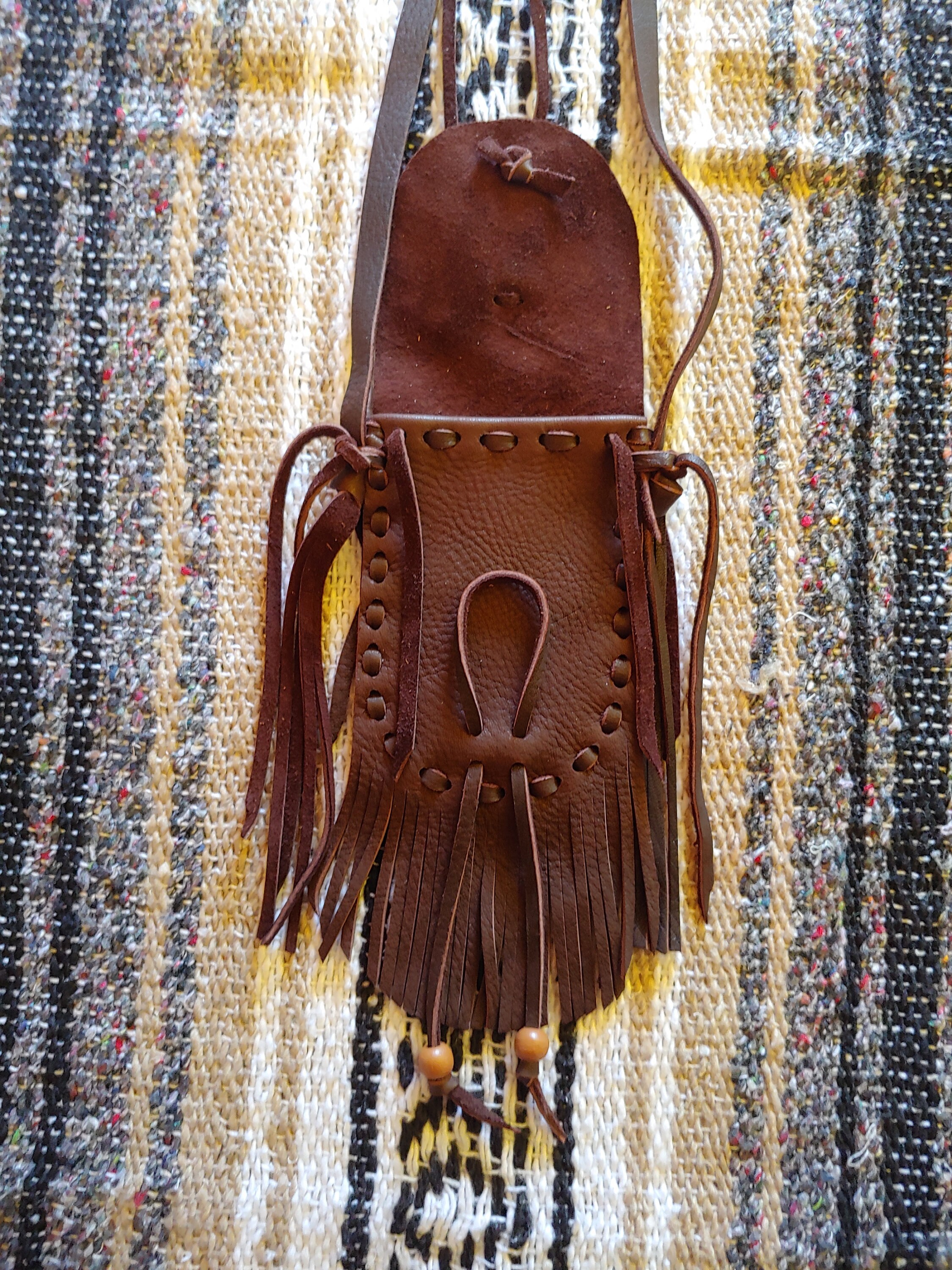 Deer Skin Neck Bag, Leather Neck Bag, Deer Skin Neck Pouch - Etsy