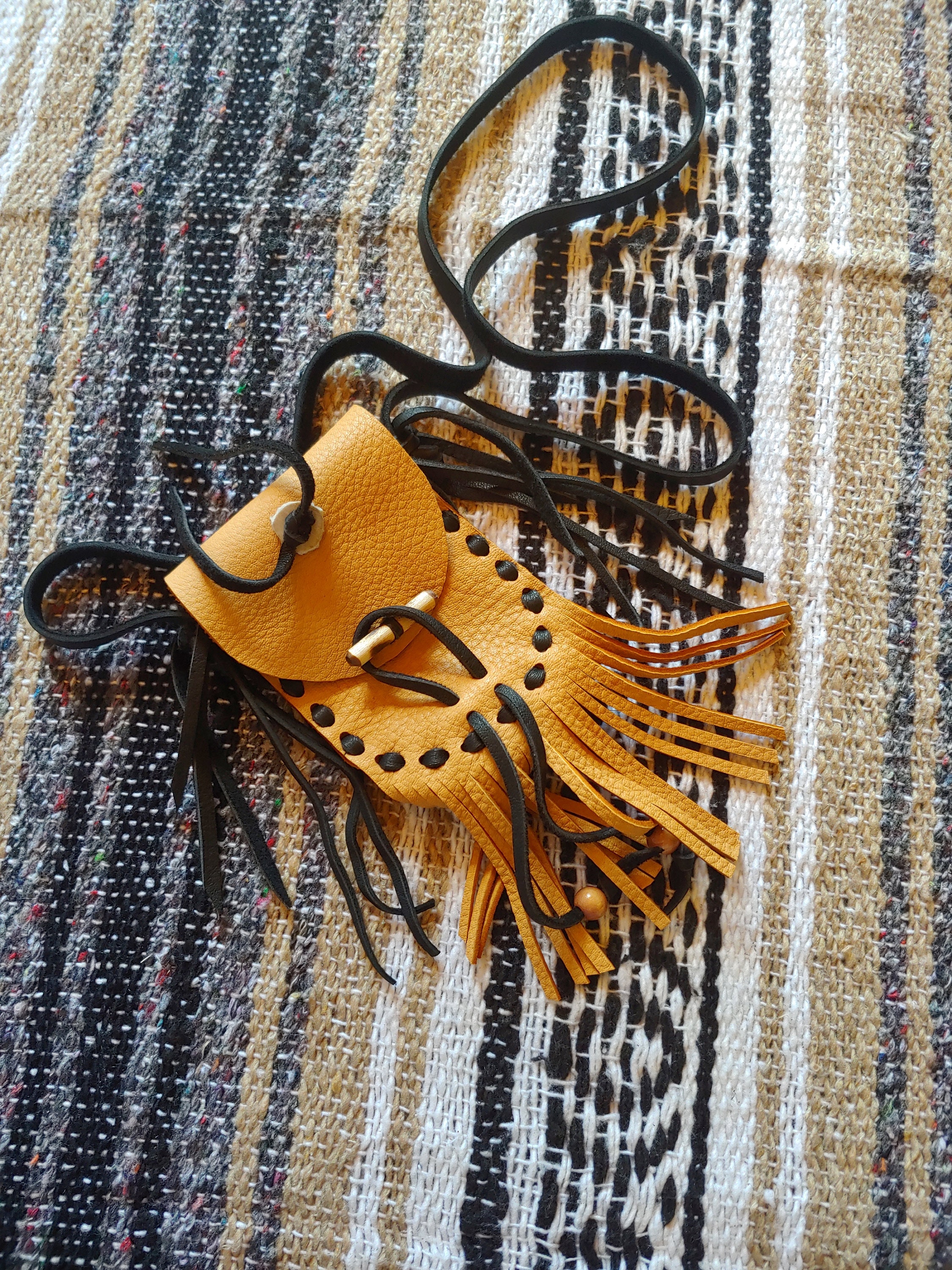 Deer Skin Neck Bag, Deer Skin Neck Pouch, Leather Medicine Bag - Etsy