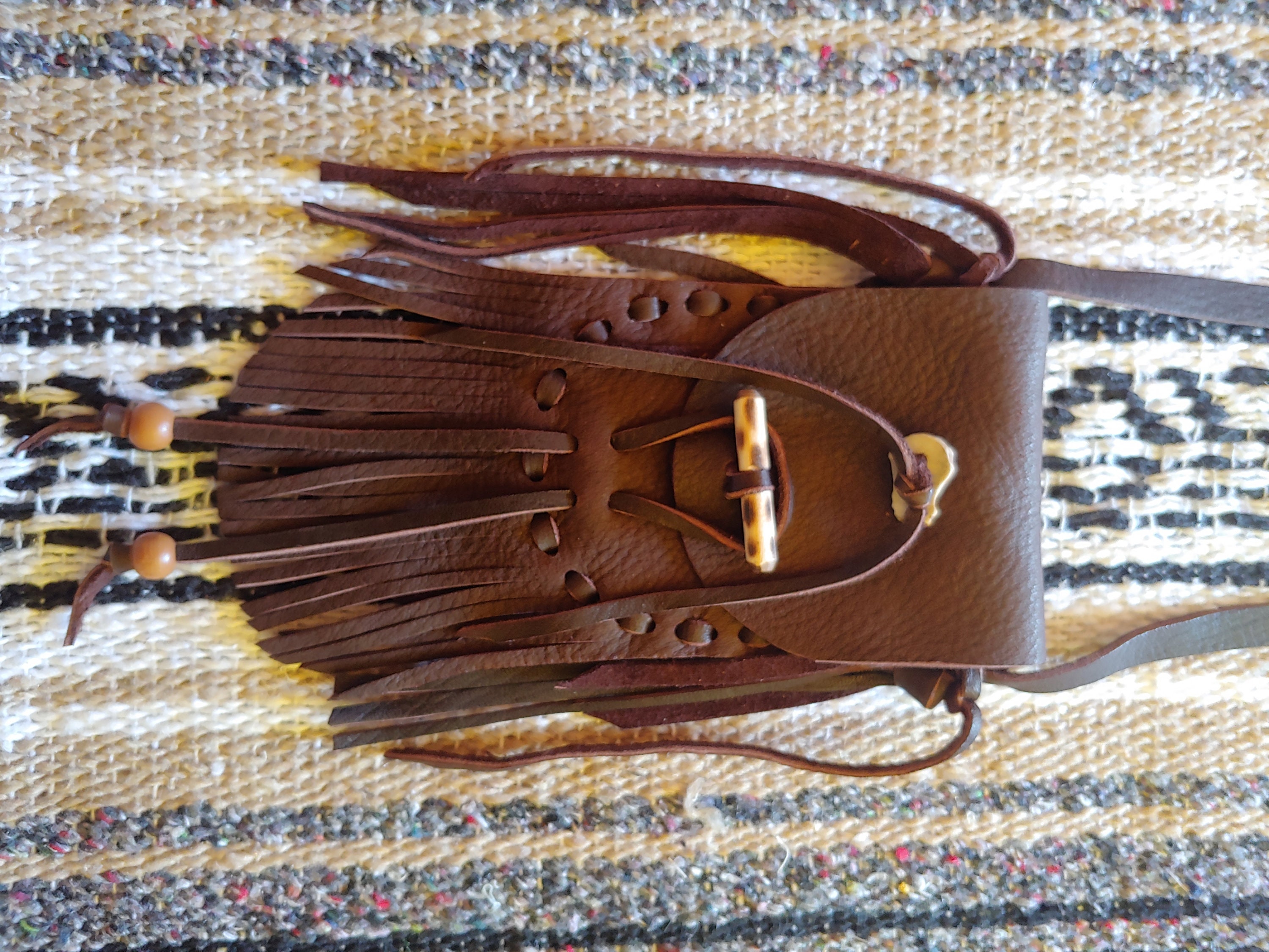 Deer Skin Neck Bag, Leather Neck Bag, Deer Skin Neck Pouch - Etsy