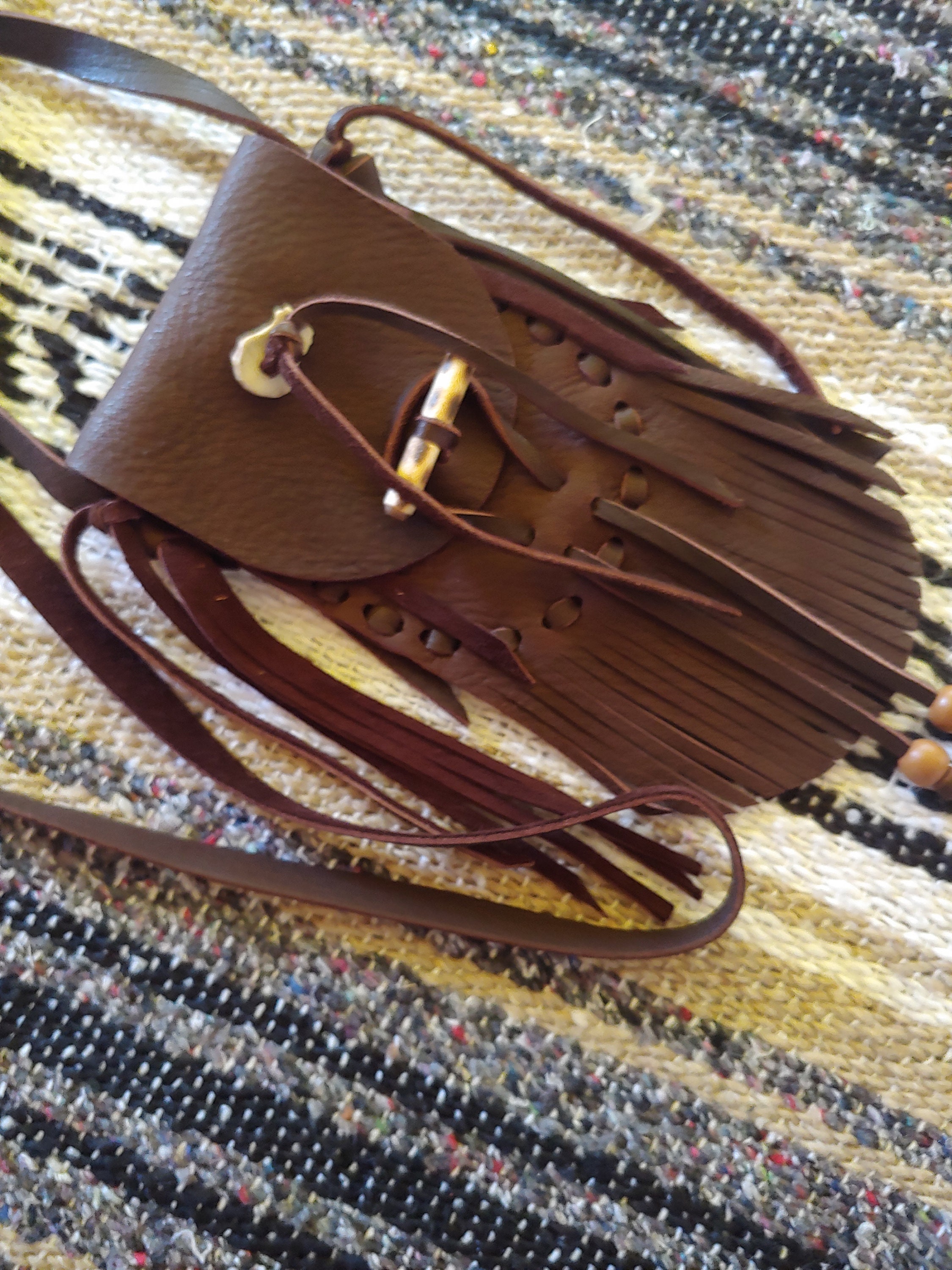 Deer Skin Neck Bag, Leather Neck Bag, Deer Skin Neck Pouch - Etsy