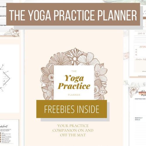 Yoga Practice Planner Printable Yoga Planner Yoga Journal | Etsy