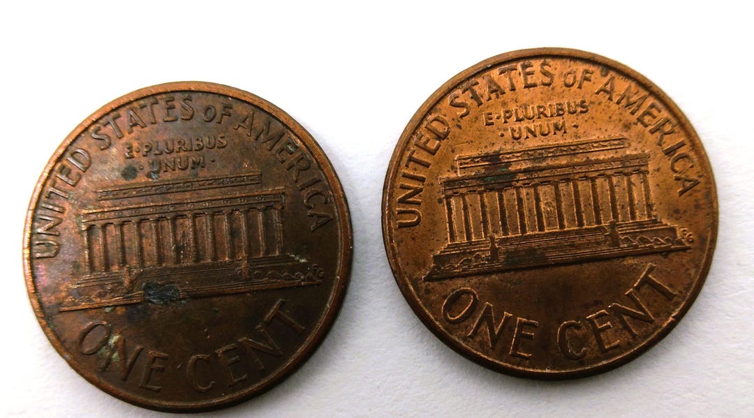 2 Varieties, 1998 and 2000 Wide AM Lincoln Memorial Cents - Etsy