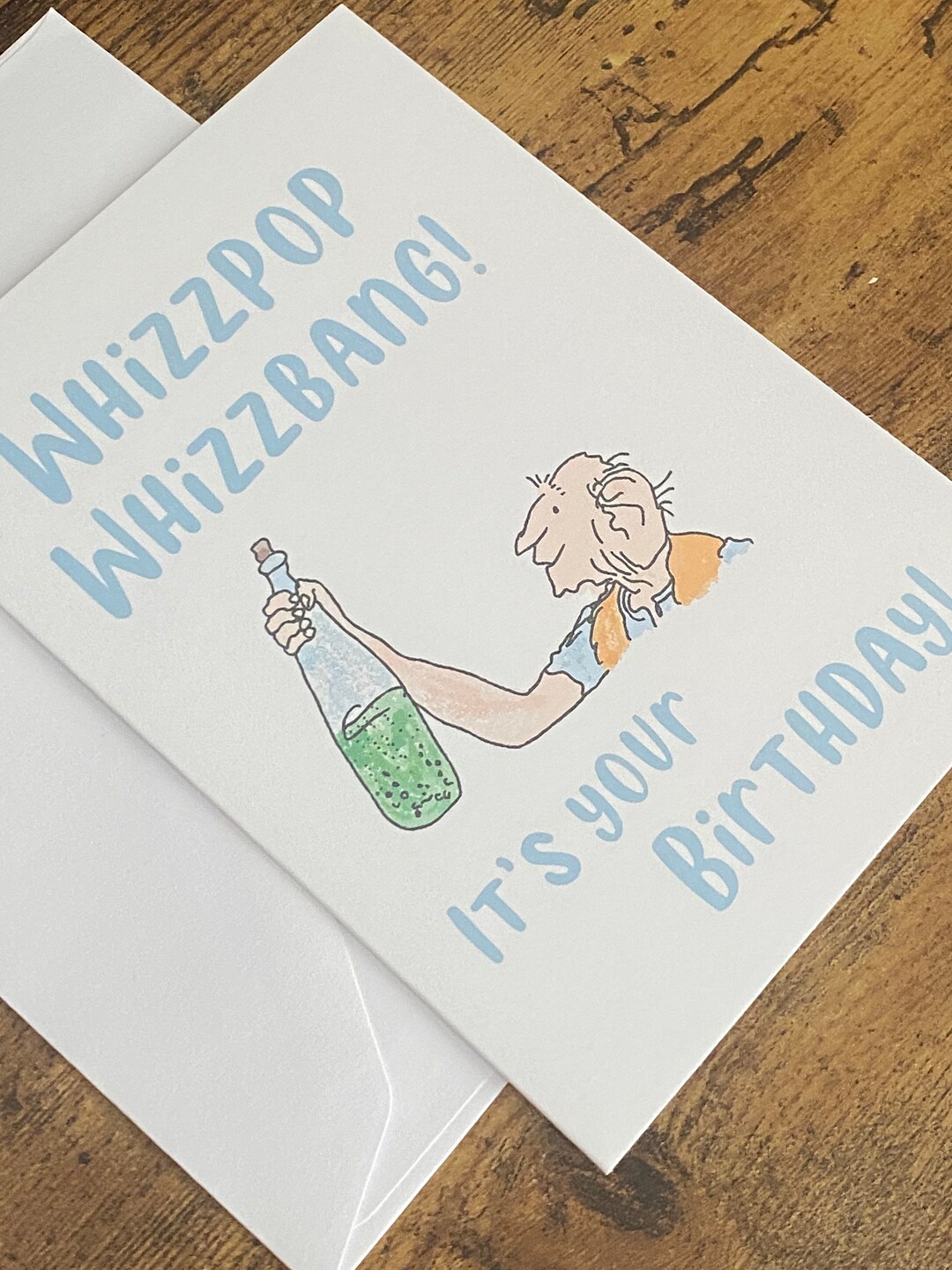 Buy A6 the BFG Greeting Card, Roald Dahl, Big Friendly Giant, Funny Pun ...