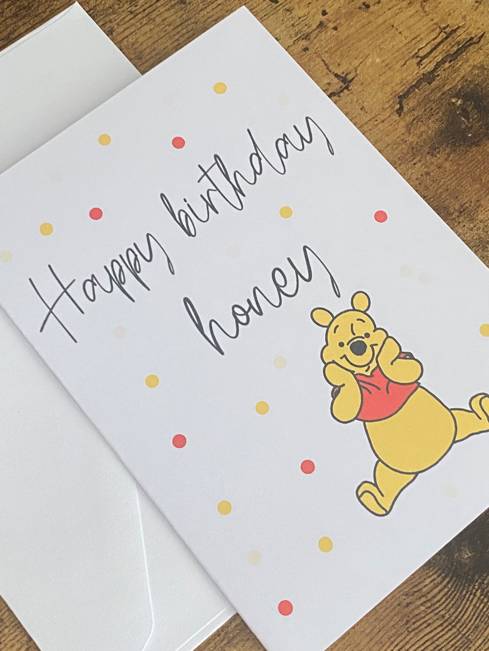 Winnie the Pooh Happy Birthday Card Birthday Card Happy - Etsy UK
