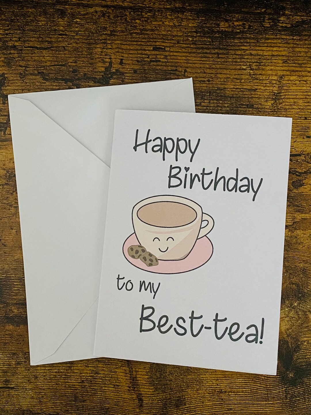 A6 Happy Birthday Best-tea Card, Happy Birthday, Birthday Card for Her ...