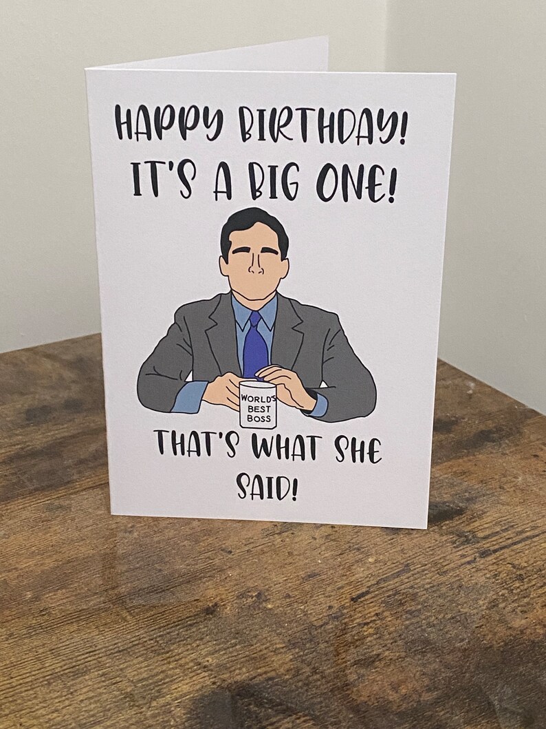 A6 Michael Scott the Office Card Occassion Cards Cards for - Etsy UK