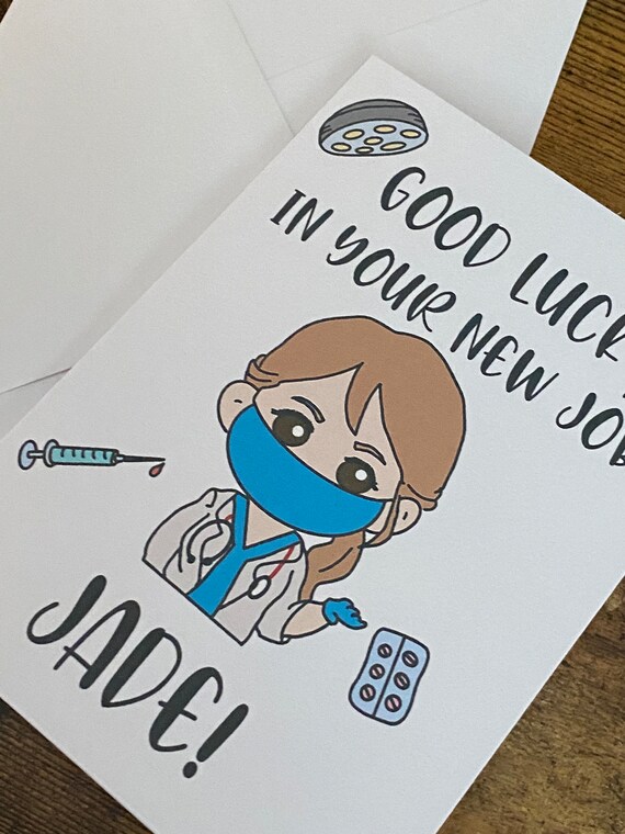 Personalised New Job Card Nurse Card Doctor Card NHS Worker - Etsy UK