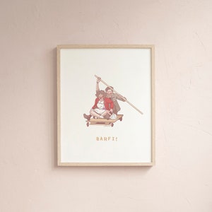 Bollywood Movie BAFI Printable Illustration Art - Etsy