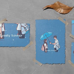 Lovely Runner K-drama Illustration Art Poster Ver.2 - Etsy