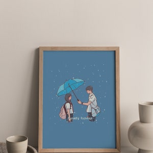 Lovely Runner K-drama Illustration Art Poster Ver.2 - Etsy