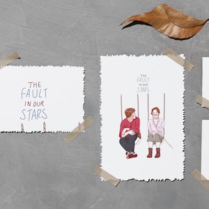 The Fault in Our Stars Printable Movie Illustration Art - Etsy