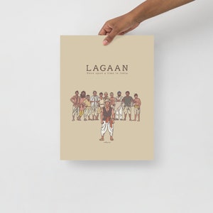 Bollywood Movie LAGAAN Illustration Art Poster - Etsy