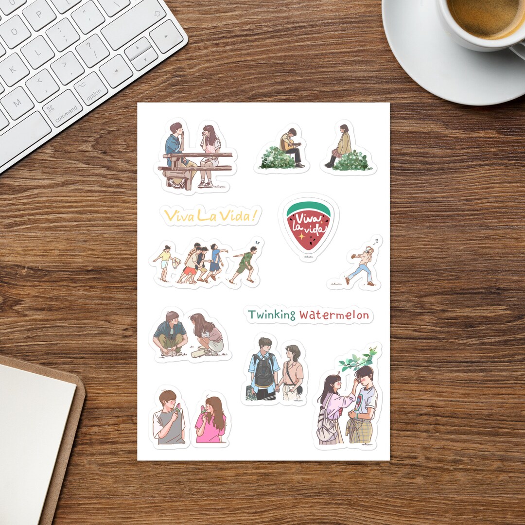 Twinkling Watermelon Sticker Collection Sheet - Etsy