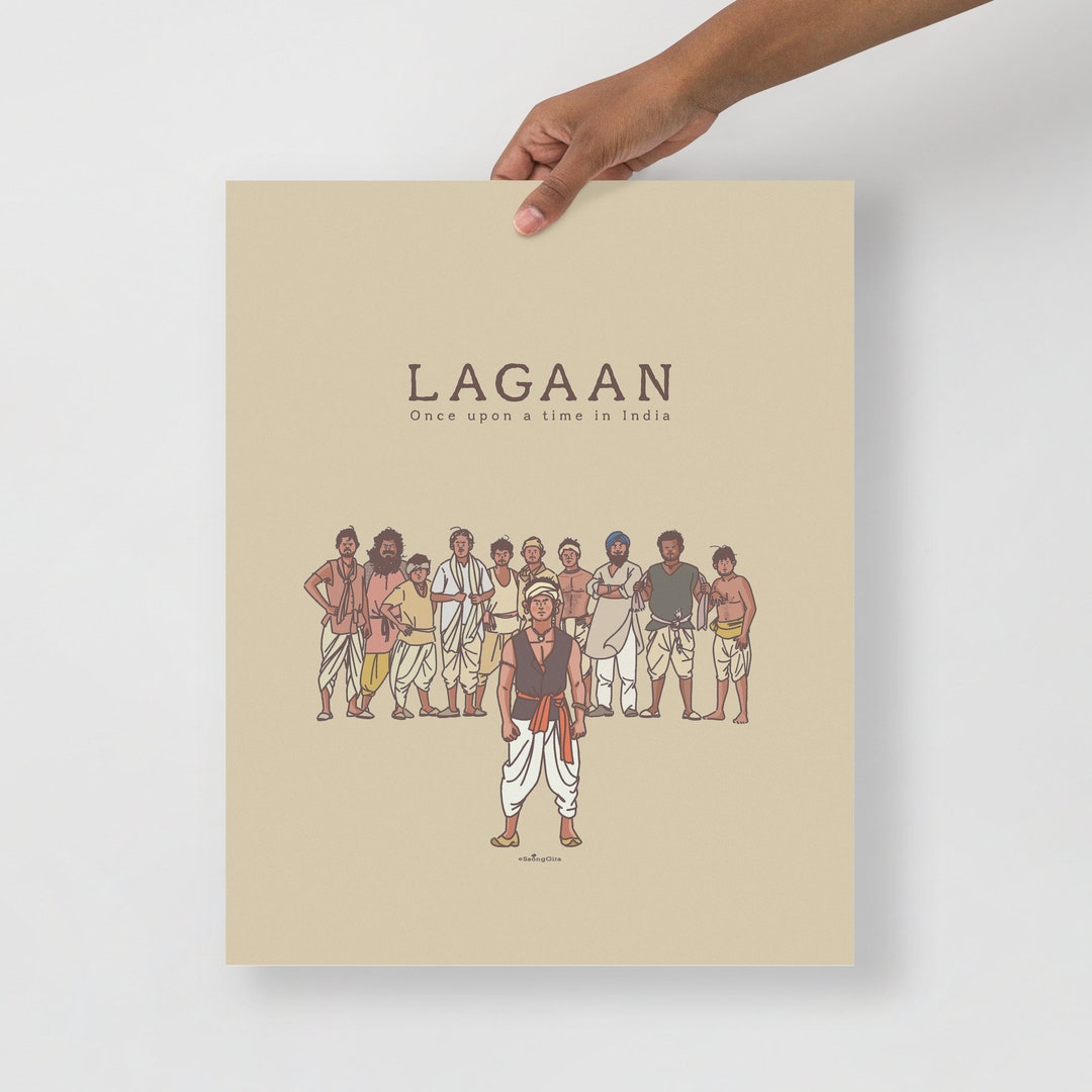 Bollywood Movie LAGAAN Illustration Art Poster - Etsy