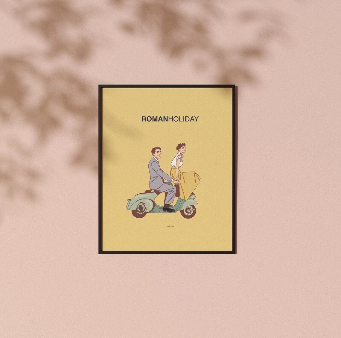 Roman Holiday Movie Printable Illustration Art | Etsy