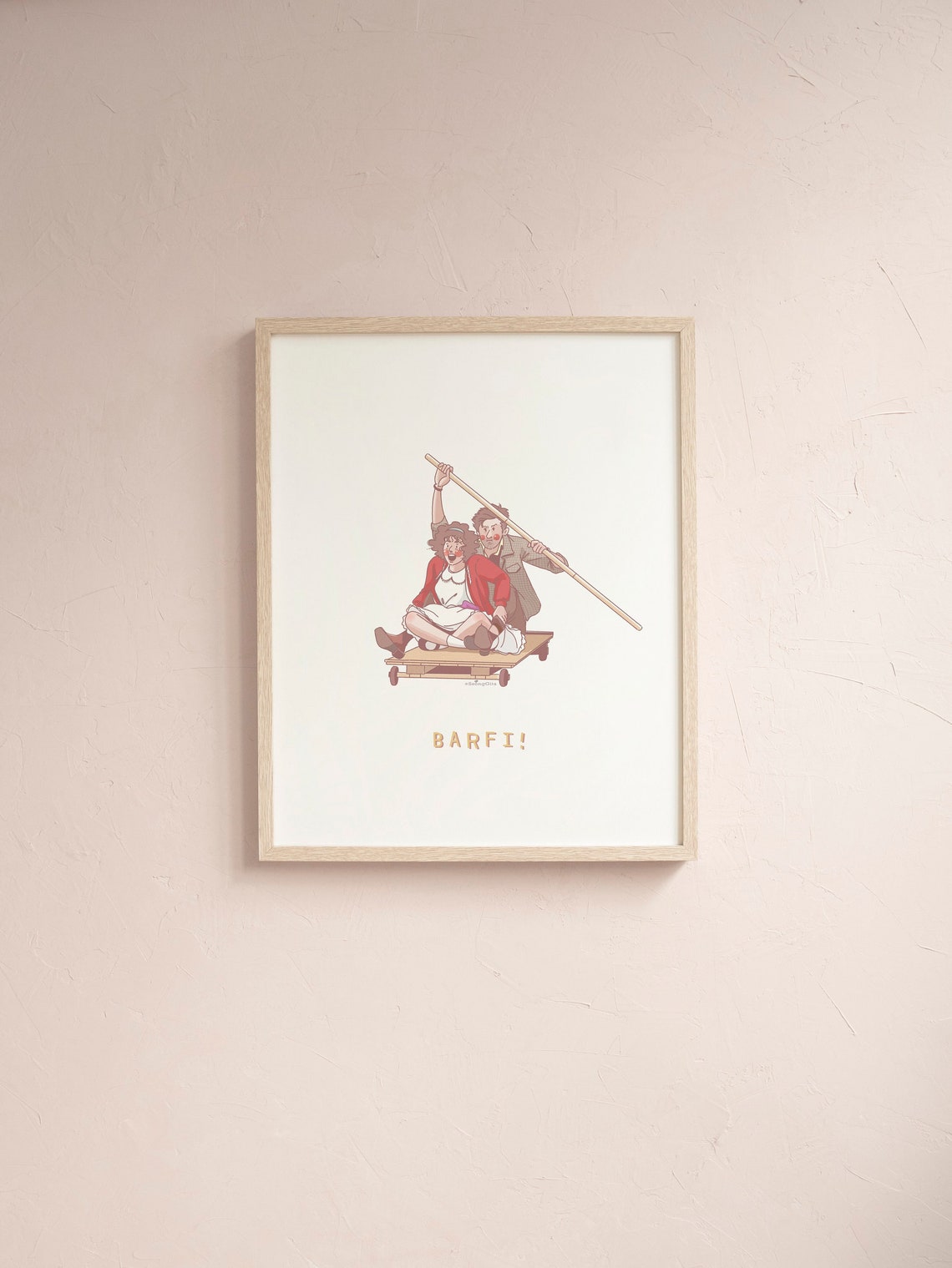 Bollywood Movie BAFI Printable Illustration Art - Etsy