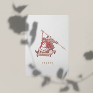 Bollywood Movie BAFI Printable Illustration Art - Etsy