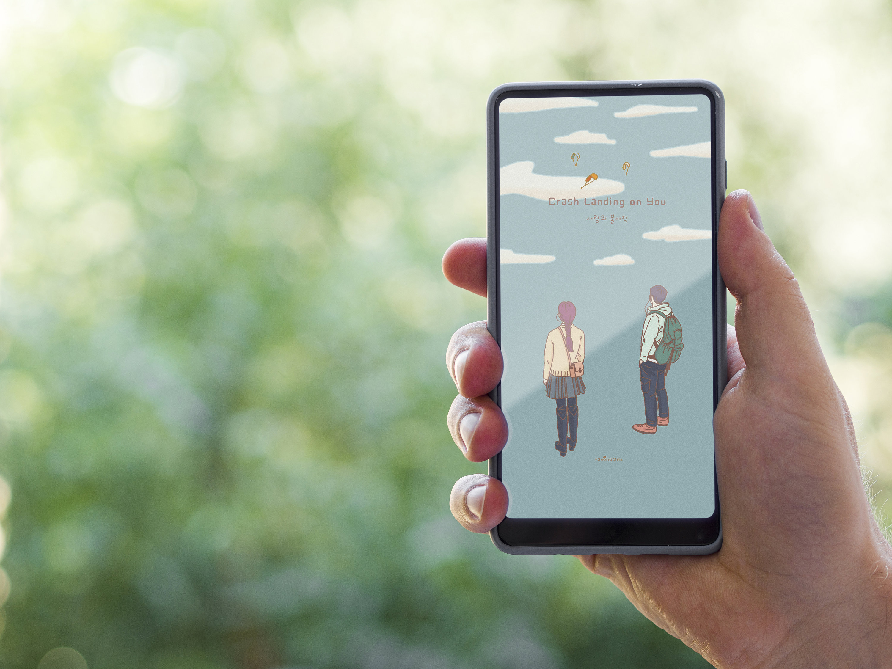 K-drama Crash Landing on You Printable Illustration Art _ver.2 | Etsy