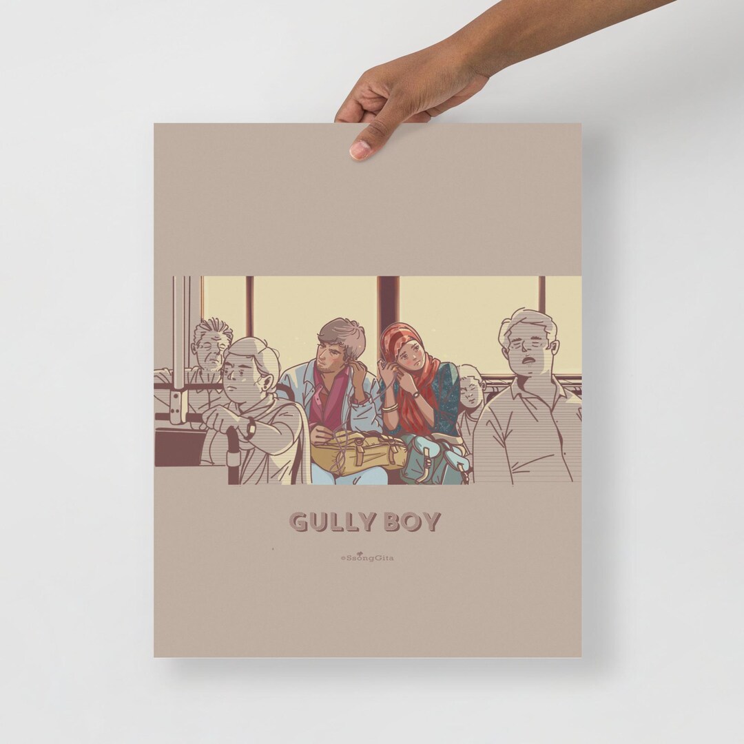Bollywood Movie Gully Boy Illustration Art Poster - Etsy