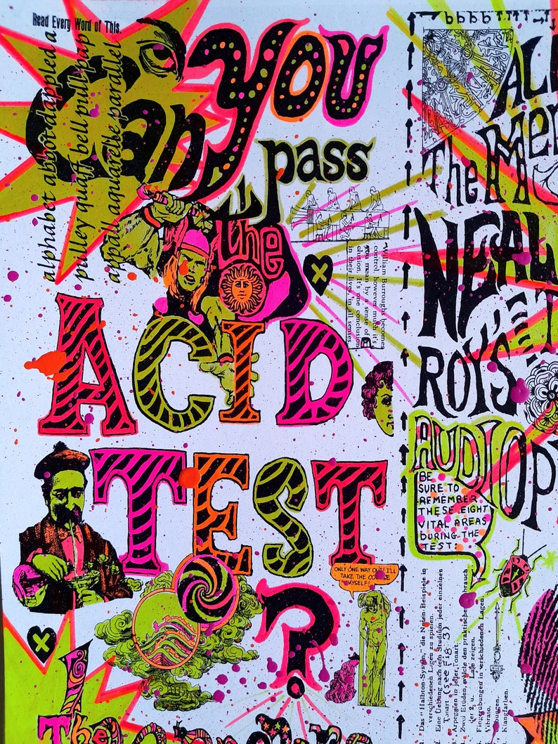 12x19 Official Merry Prankster Intrepid Trips Acrylic Splat ...