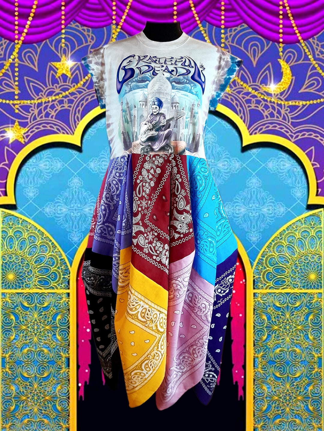 Small Grateful Dead Carpet Ride Maxi Festival Bandana Grateful Dead ...