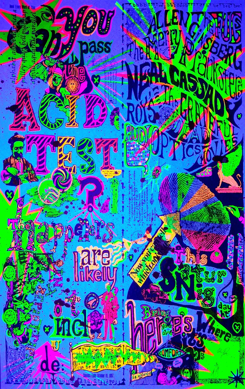 12x19 Official Merry Prankster Intrepid Trips Acrylic Splat ...