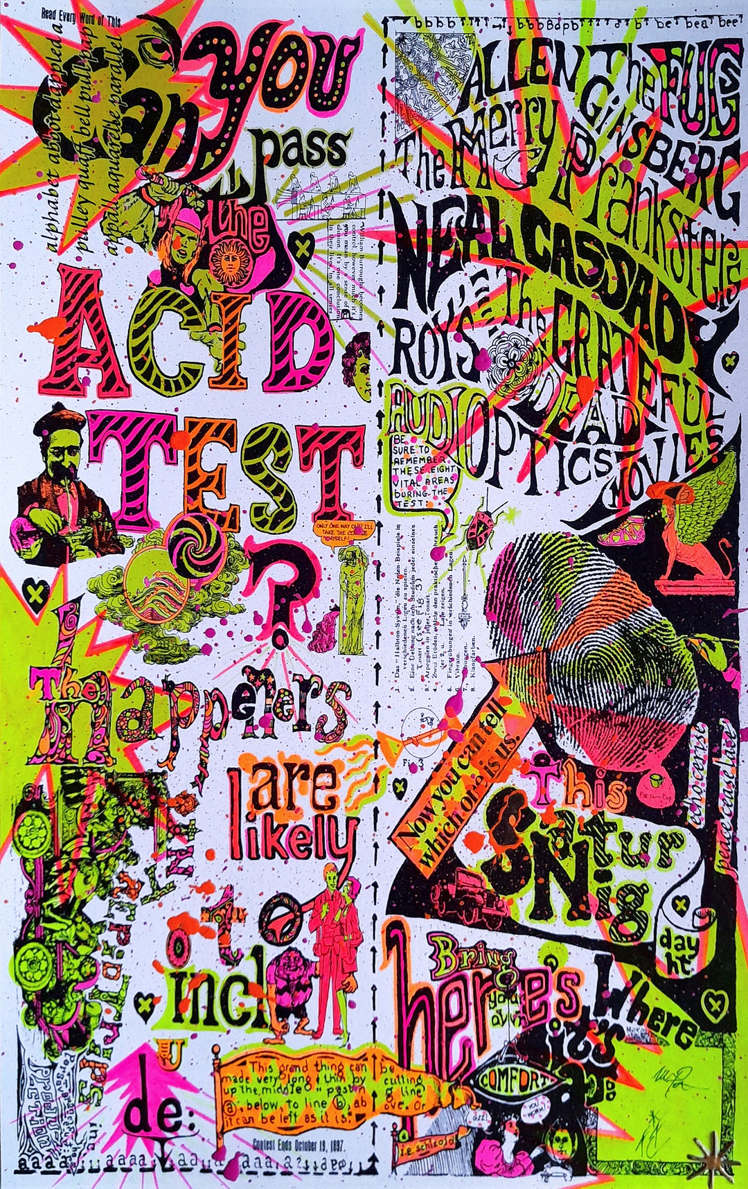 12x19 Official Merry Prankster Intrepid Trips Acrylic Splat ...