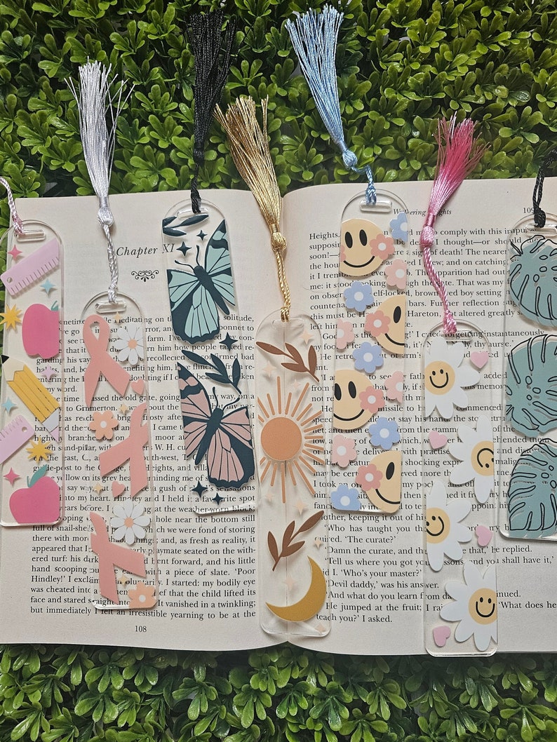 Teacher Appreciation Acrylic Bookmark: Stationery Design With Pink ...