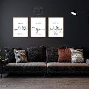 Personalised First We Had Each Other Posters, Personalised Gift, 3 ...