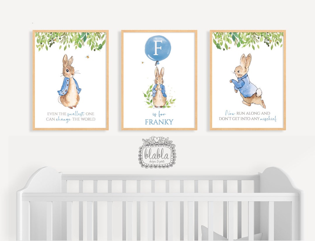 Peter Rabbit Nursery Prints Set, Nursery Posters, Peter Rabbit Nursery ...